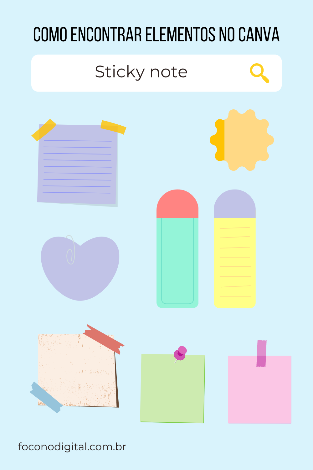 Como encontrar os melhores elementos no Canva - Foco no Digital