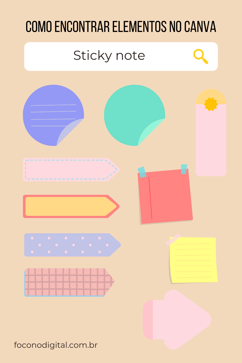 Como encontrar os melhores elementos no Canva - Foco no Digital